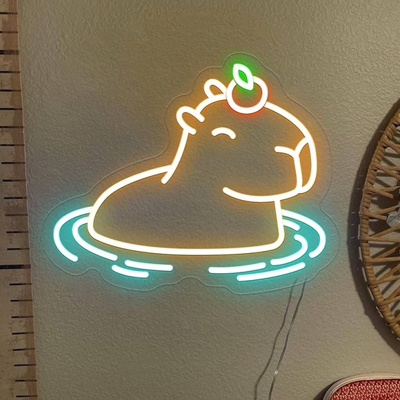 Accents | Capybara Neon Sign For Wall Decor Usb Powered 13 | Poshmark